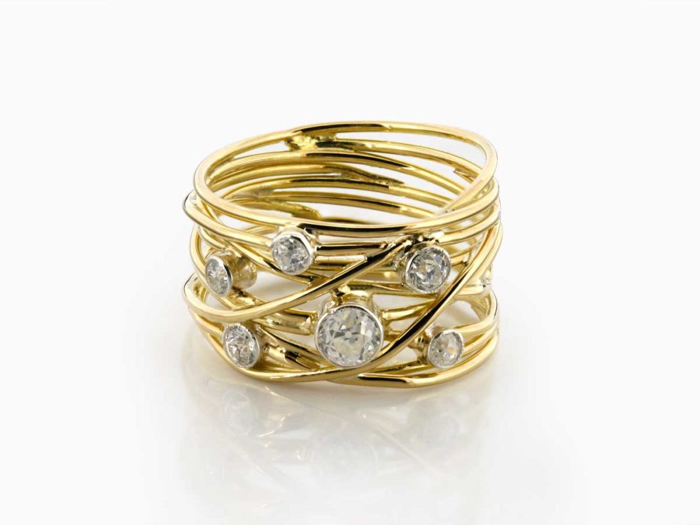 Bespoke-gold-diamond-wrap-ring - TheJewelleryWorkshop