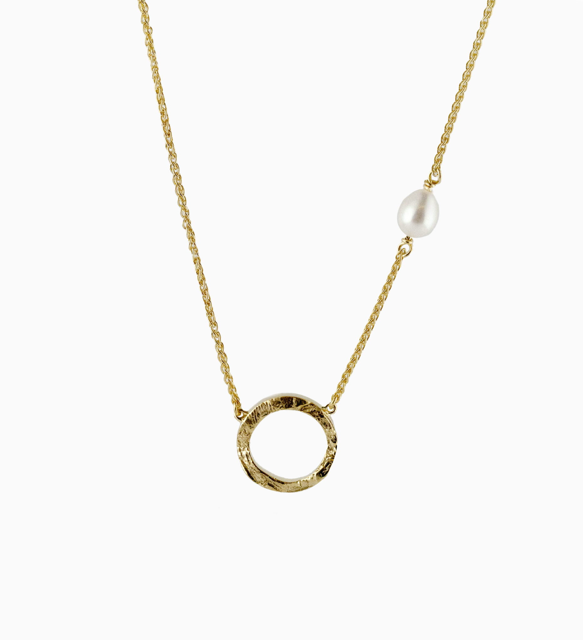 Ancient Pearl Circle Necklace - TheJewelleryWorkshop